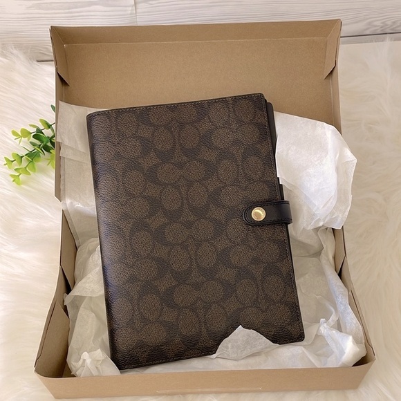 Coach | Office | Coach Notebook In Signature Canvas | Poshmark